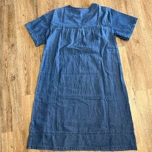 Country Store | Dresses | Country Store Floral Embroidered Denim Midi ...